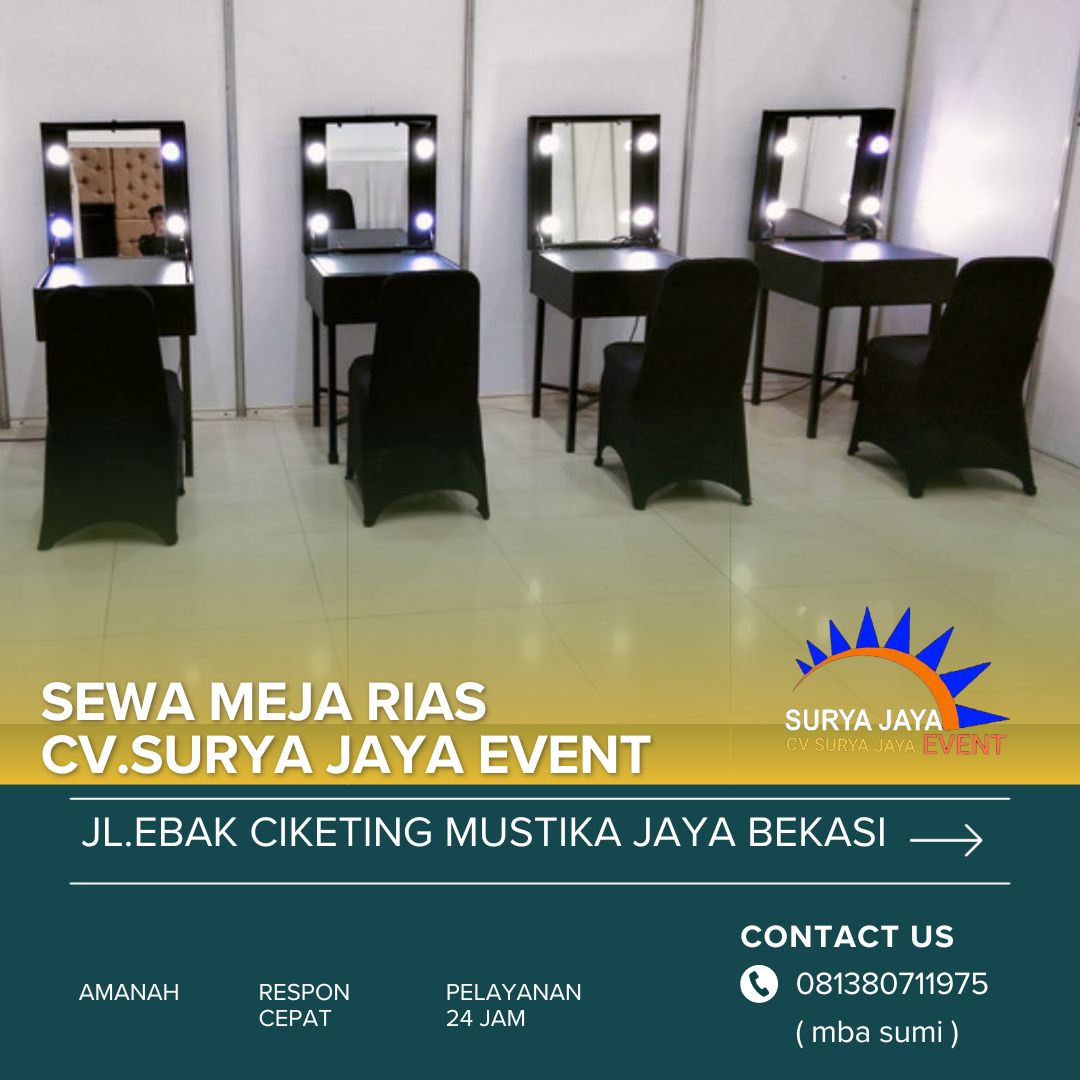 Sewa Meja Rias Pelayanan Terbaik Jakarta Selatan - Pusat Sewa Alat Dan ...
