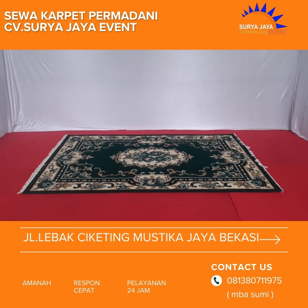 Sewa Karpet Permadani Merah Hijau Di Tangerang