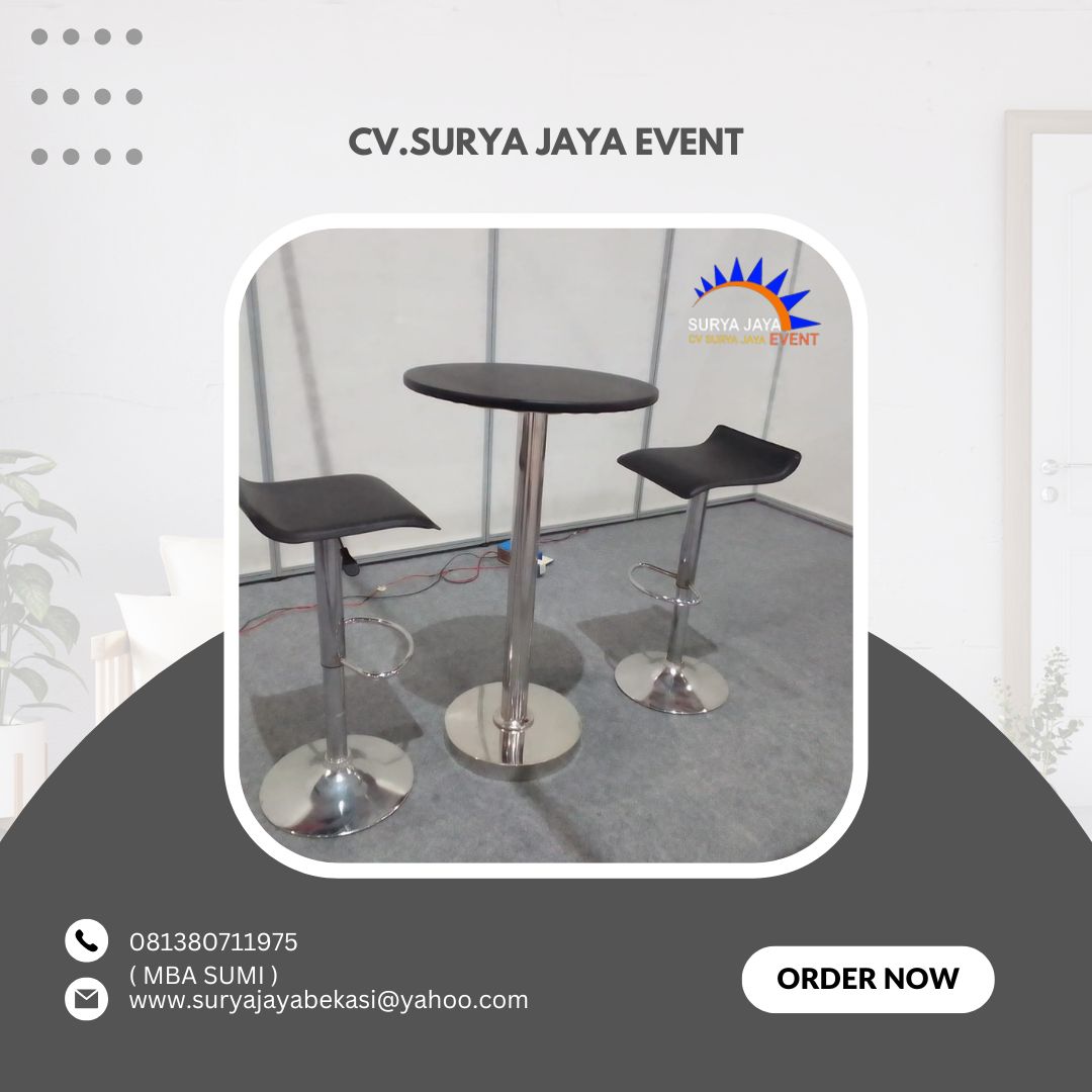 Meja Barstool Set Kursi Bar Hitam Kotak Archives - Pusat Sewa Alat Dan ...