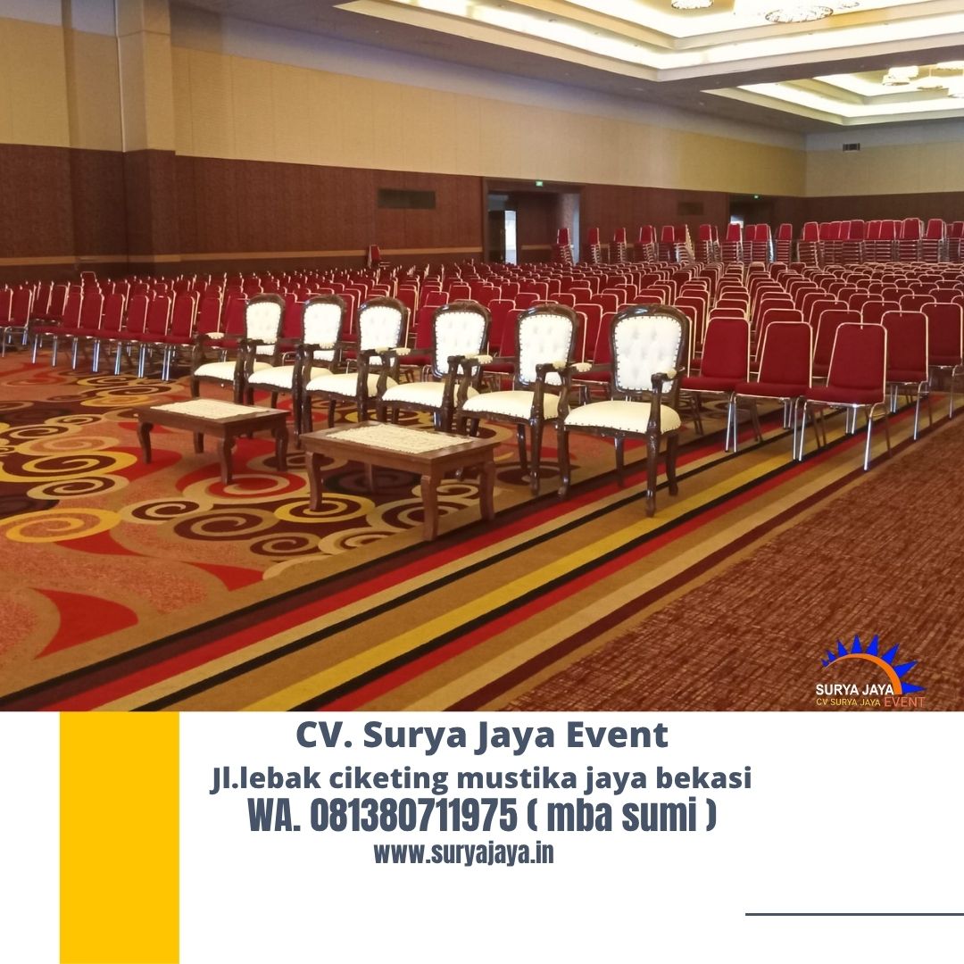 Rental Arm Chairs Atau Kursi VIP Kayu jakarta