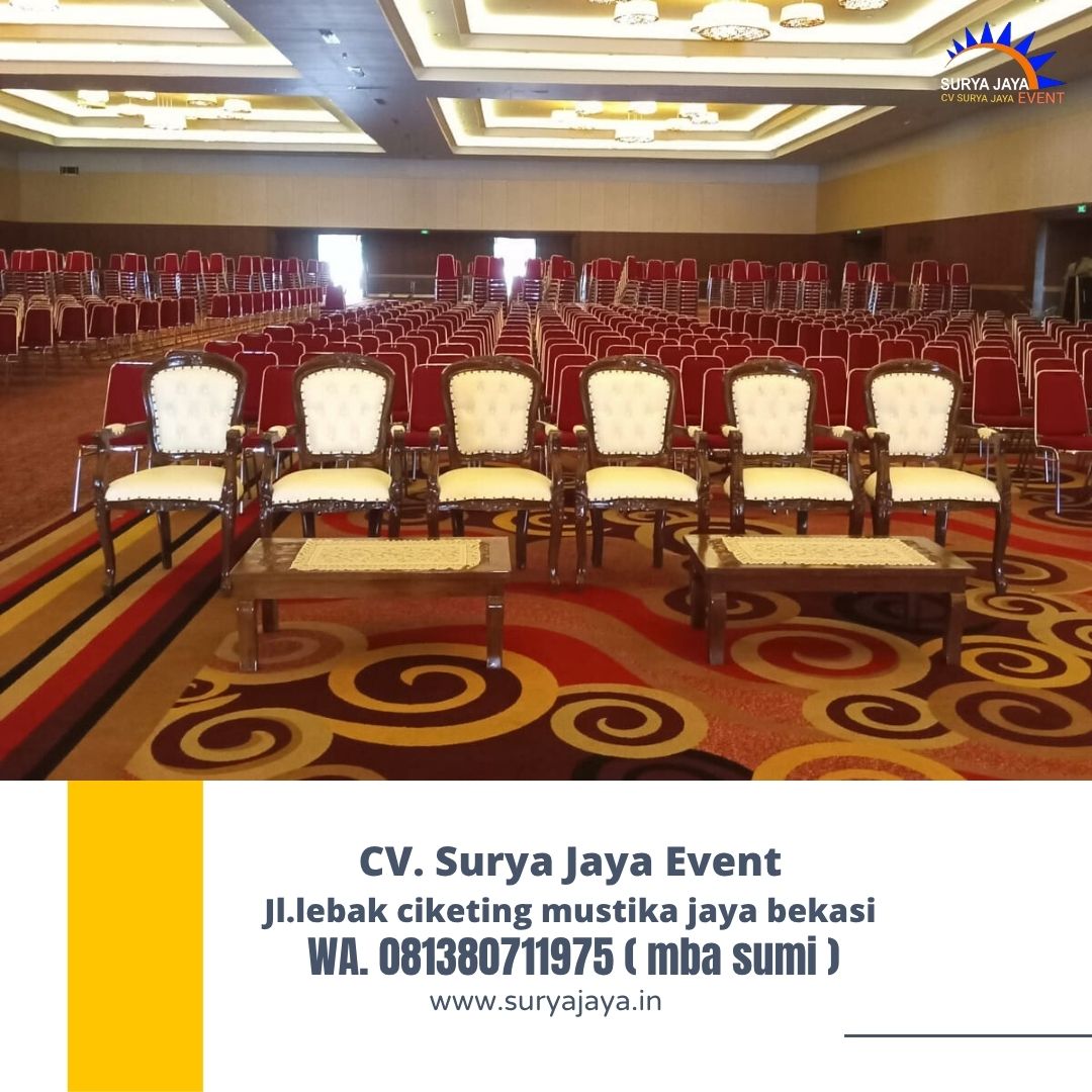 Rental Arm Chairs Atau Kursi VIP Kayu jakarta